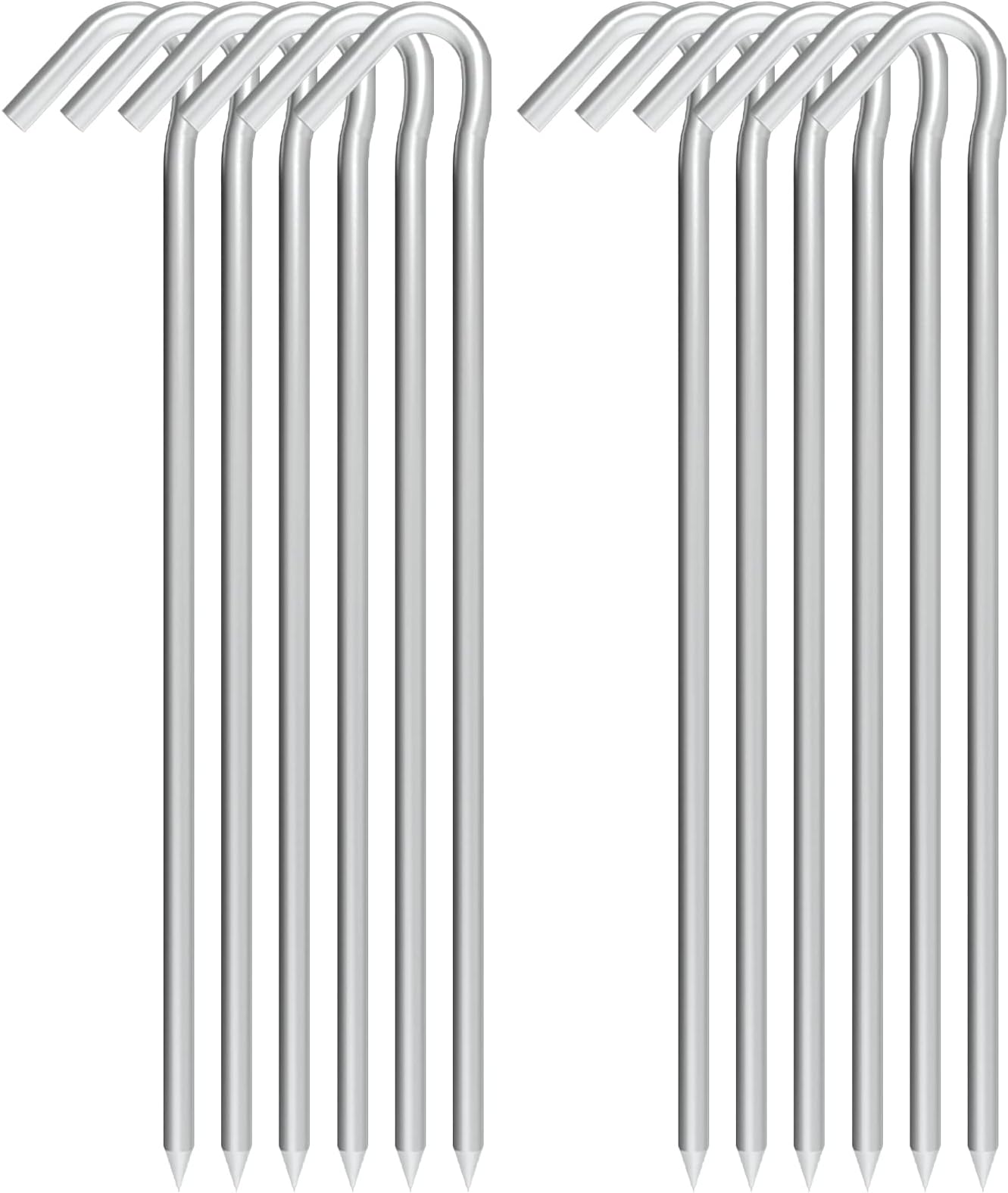 Amazon.com : Pinnacle Mercantile 30 Pack Tent Stakes Metal Garden ...