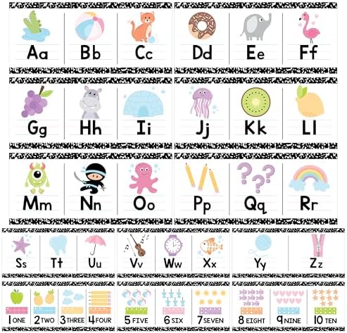 Amazon.com: Hadley Designs Alphabet for Classroom Wall Decor - ABC ...