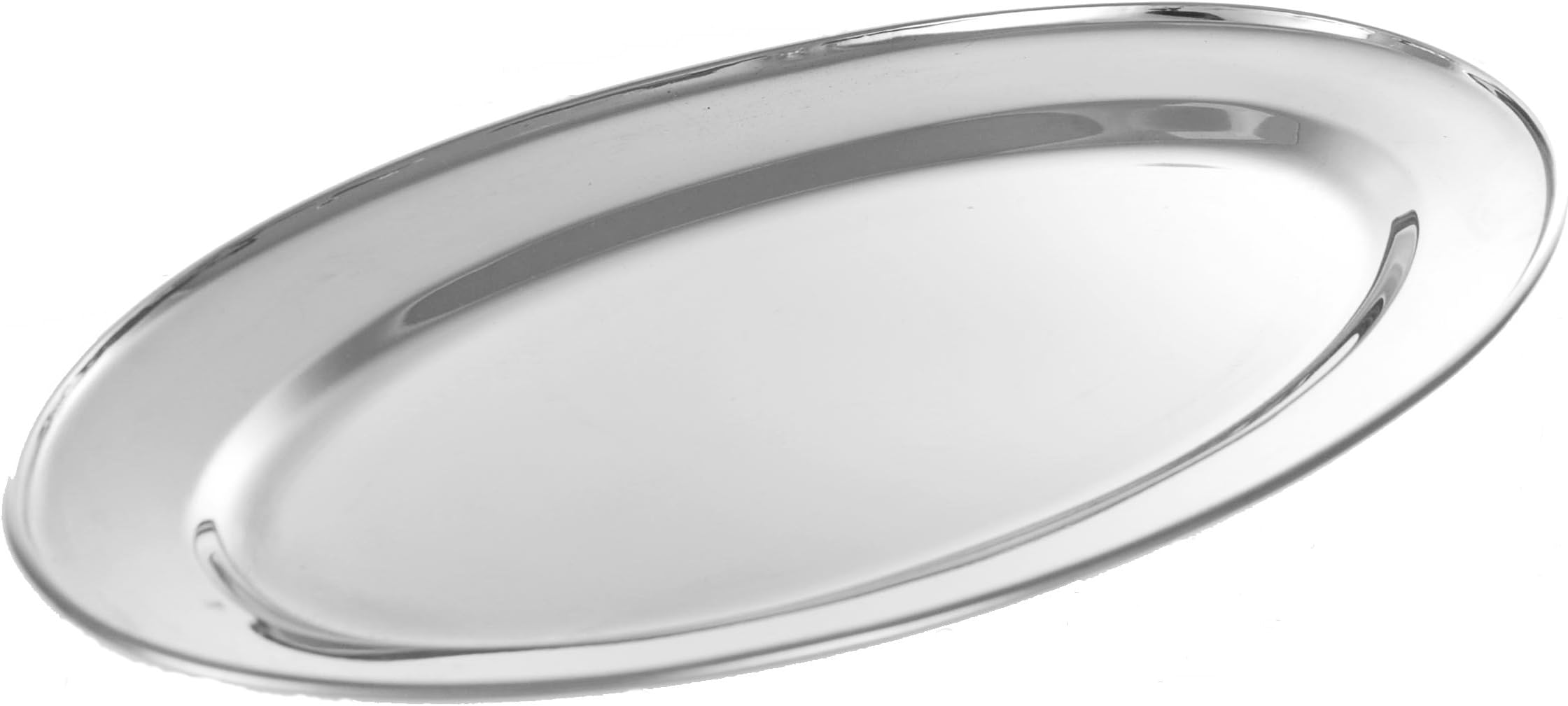 Buckingham Large Stainless Steel Oval Serving Flat, Tray, Platter ...