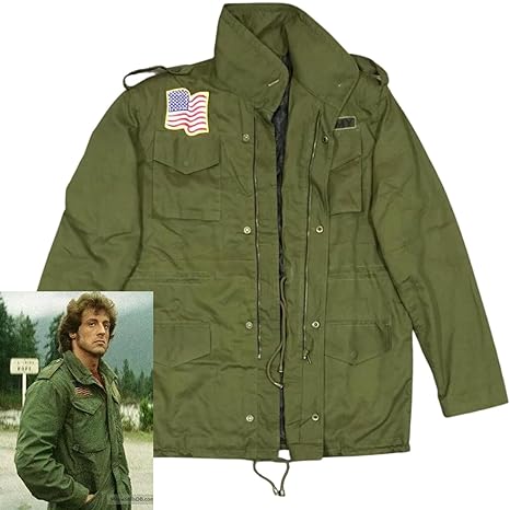 Amazon.com: M-65 John Rambo First Blood US Army Commando Jacket ...