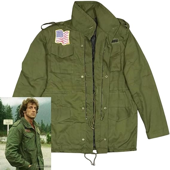 Amazon.com: M-65 John Rambo First Blood US Army Commando Jacket ...