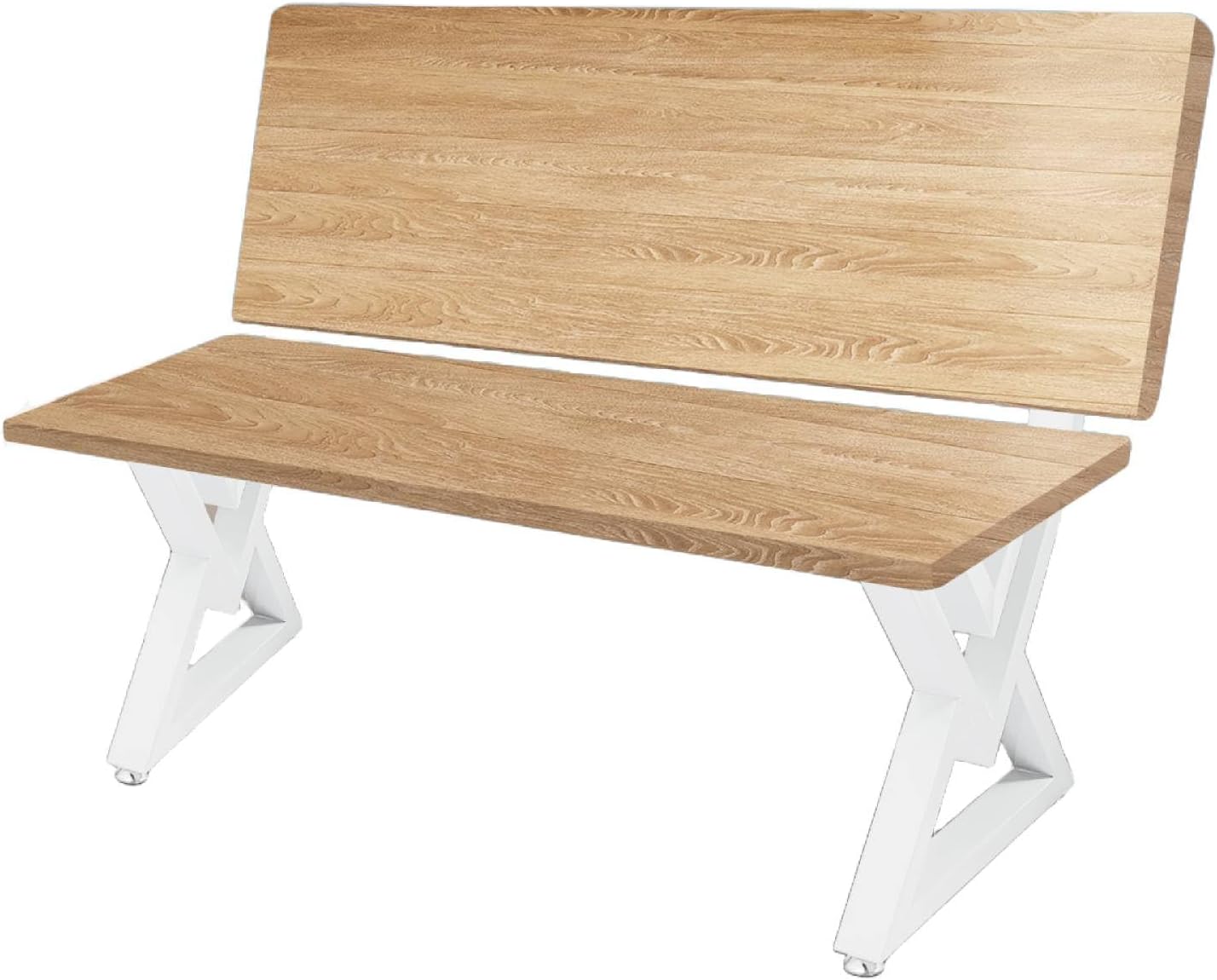 Amazon.com: Metal Bench Legs with Backrest Bracket, Heavy Duty Steel ...