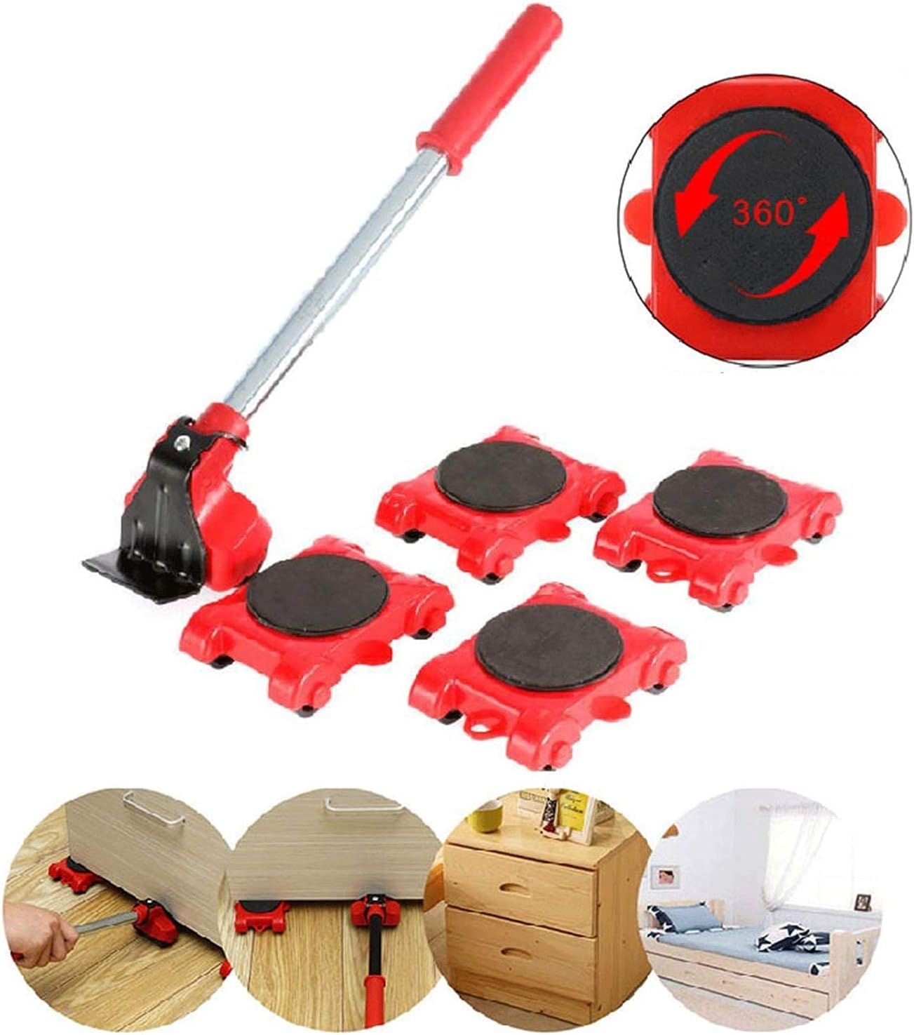 Amazon.com: Furniture Transporter 4pcs Moves Furniture Tool Transport ...