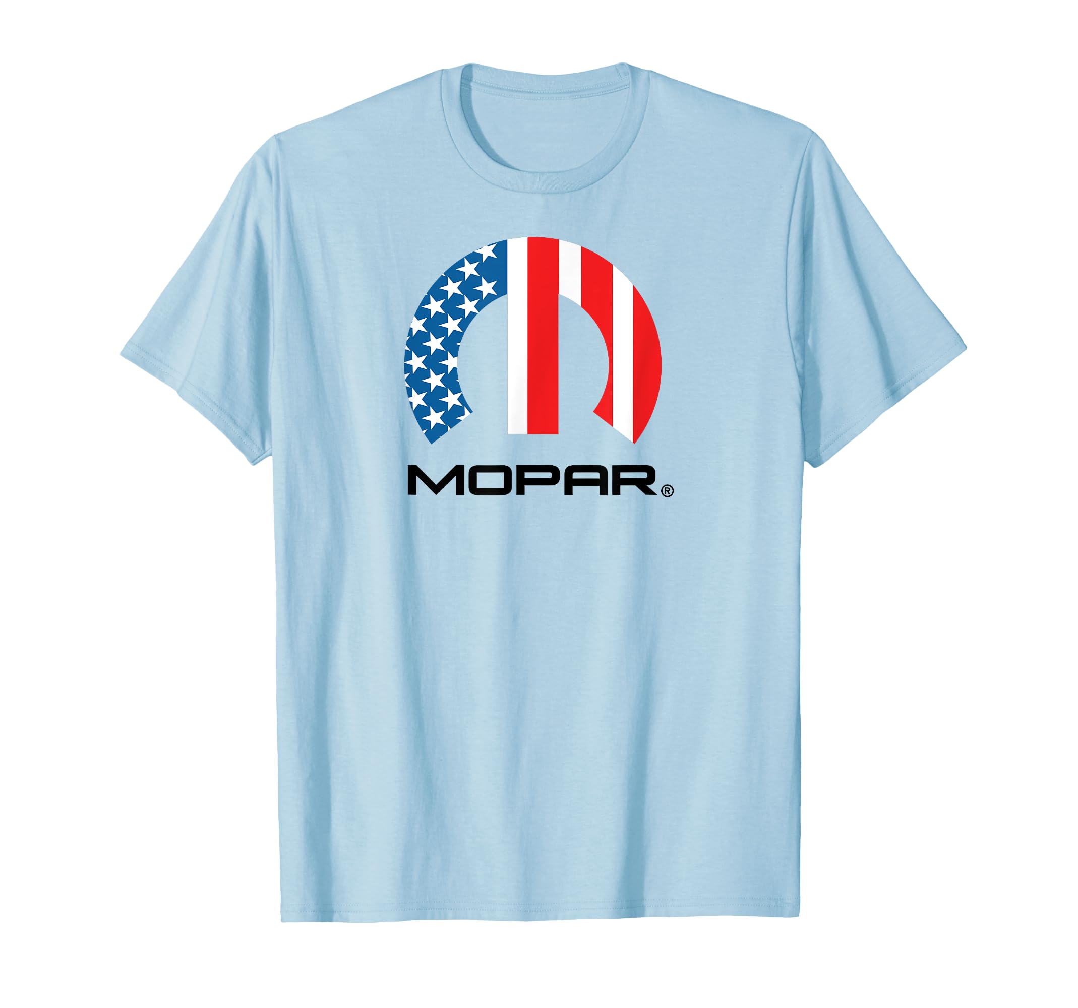 Amazon.com: Mopar American Flag Black Logo T-Shirt : Clothing, Shoes ...