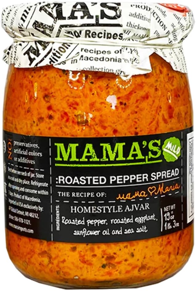 Amazon.com : Bas Ajvar Hot Red pepper Vegetable Spread 10.2oz : Grocery ...
