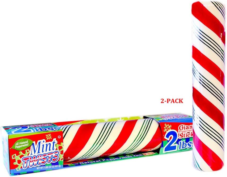 Amazon.com: King Leo Giant Peppermint Stick Candy Cane, 3.5 Ounces, 6 ...
