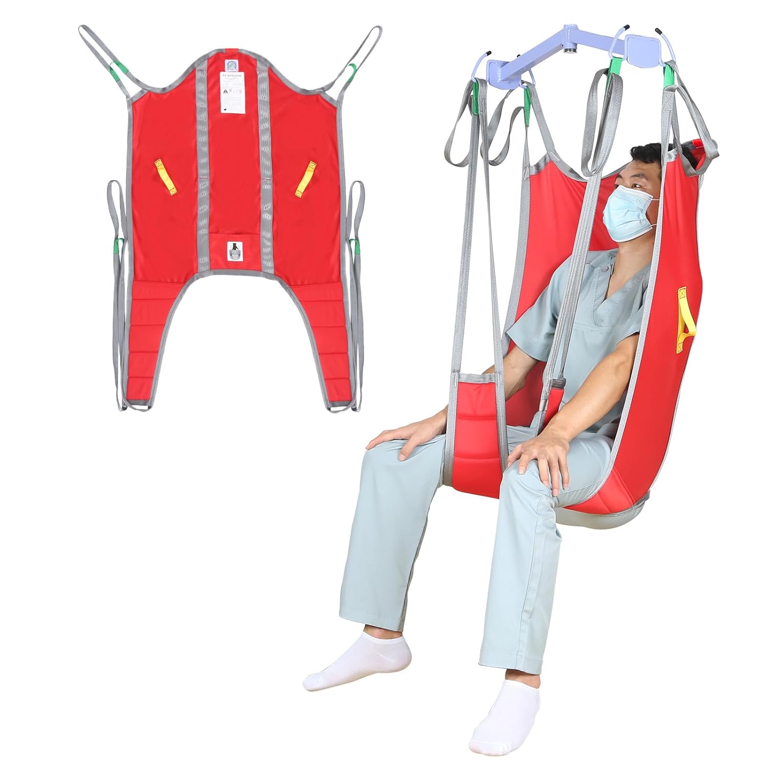 Amazon.com: EZ Assistive Patient Lift Sling with Divided Leg and High ...