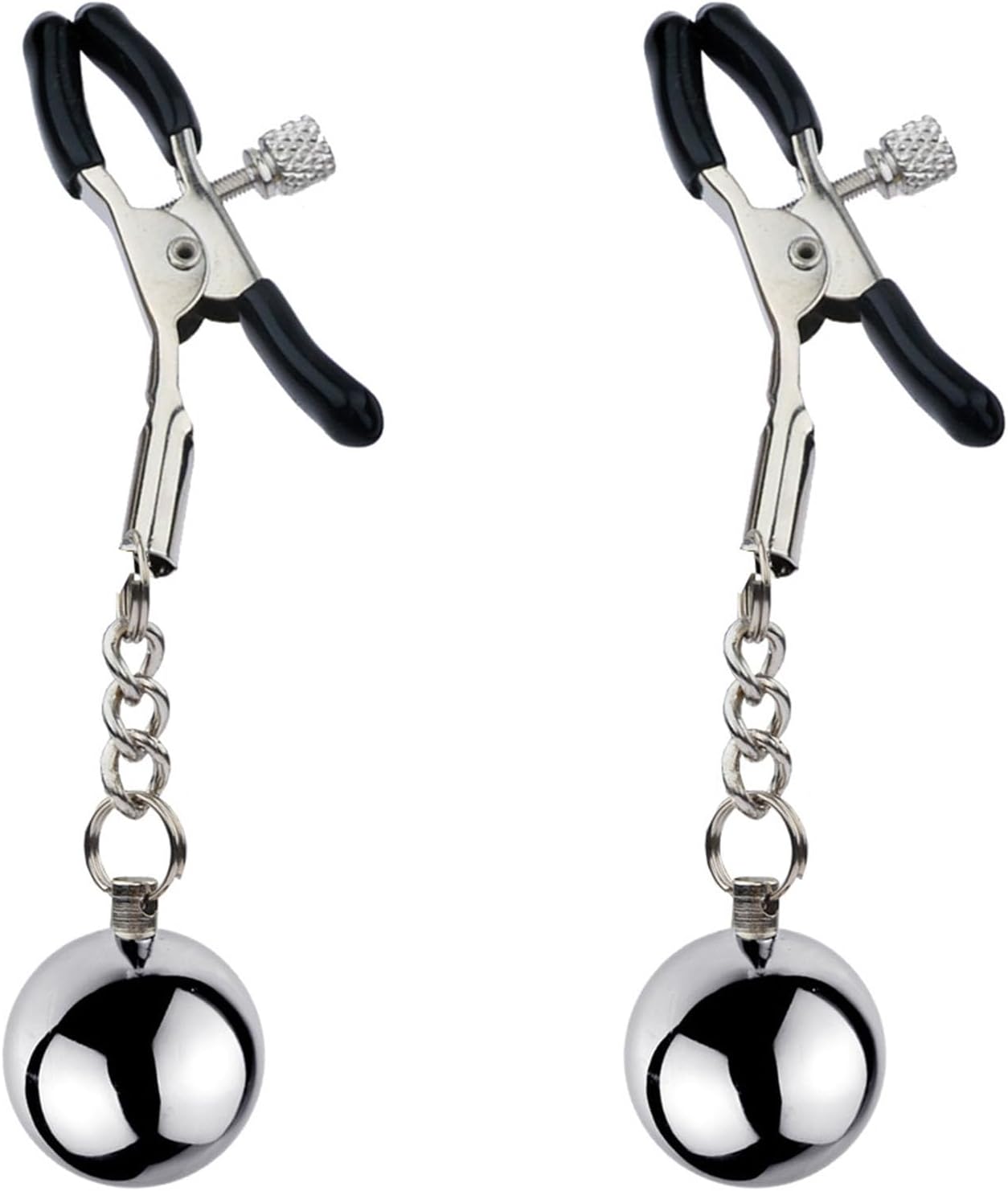 Amazon.com: DFsucces Adjustable Large Metal Nipple Clips,2PCS Large Nipple Clamps with Weights ...