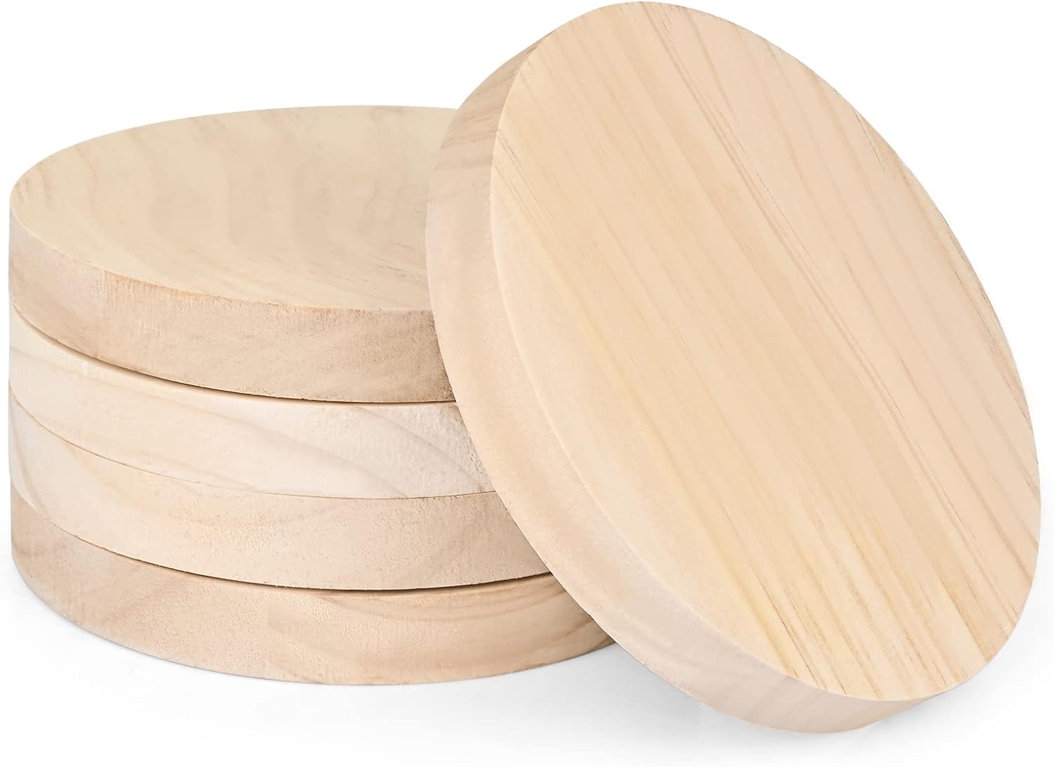 Yangbaga Natural Wood Slices 15CM Unfinished Predrilled Log Discs ...