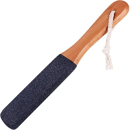 Amazon.com : Pumice Stone Foot File - Wooden Pedicure Feet Scrubber ...