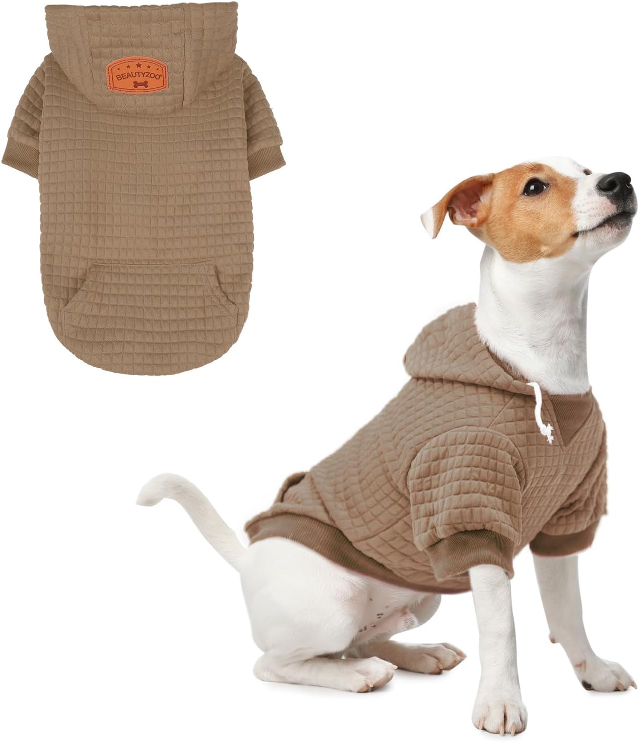 Amazon.com : BEAUTYZOO Small Dog Hoodie Sweater with Pockets, Dog ...