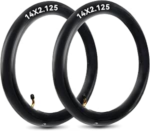 Amazon.com : 2 Pack 14x2.125 Electric Bike Inner Tubes with Angled ...