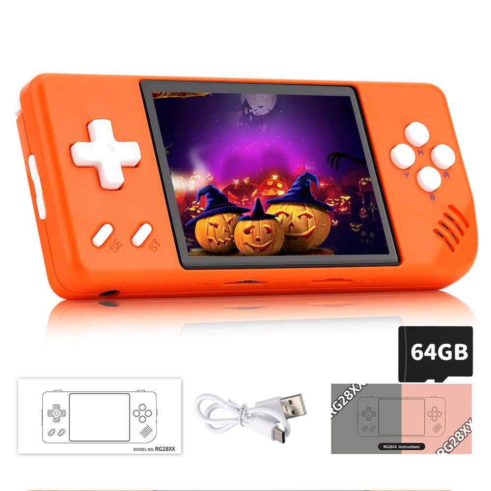 Amazon.com: RG28XX Retro Game Console 2.83 Inch 640*480 IPS Screen ...