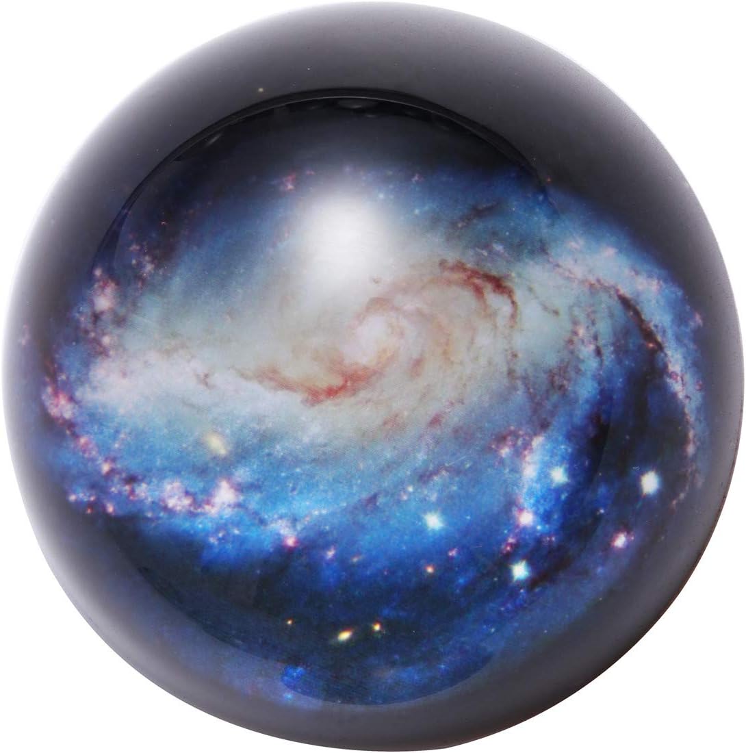 Amazon.com: HANUR K9Crystal Galaxy Paperweight Glass Globe Hemisphere ...