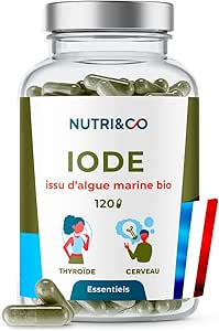 NUTRI & CO Iode Tyroïde Bio - Poudre d'Algue Naturelle Breveté PureSea ...