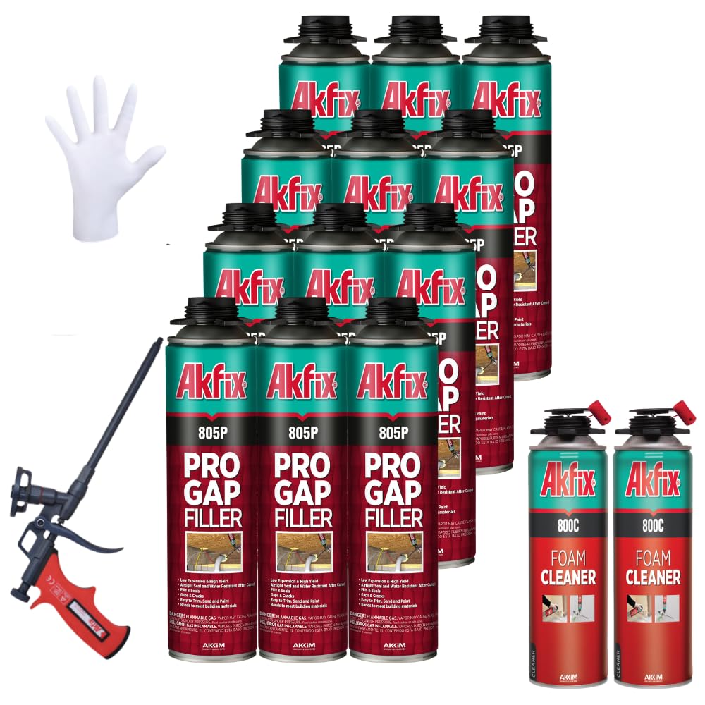 Snapklik.com : Akfix 805P PRO Gap Filler Expanding Foam Sealant Kit