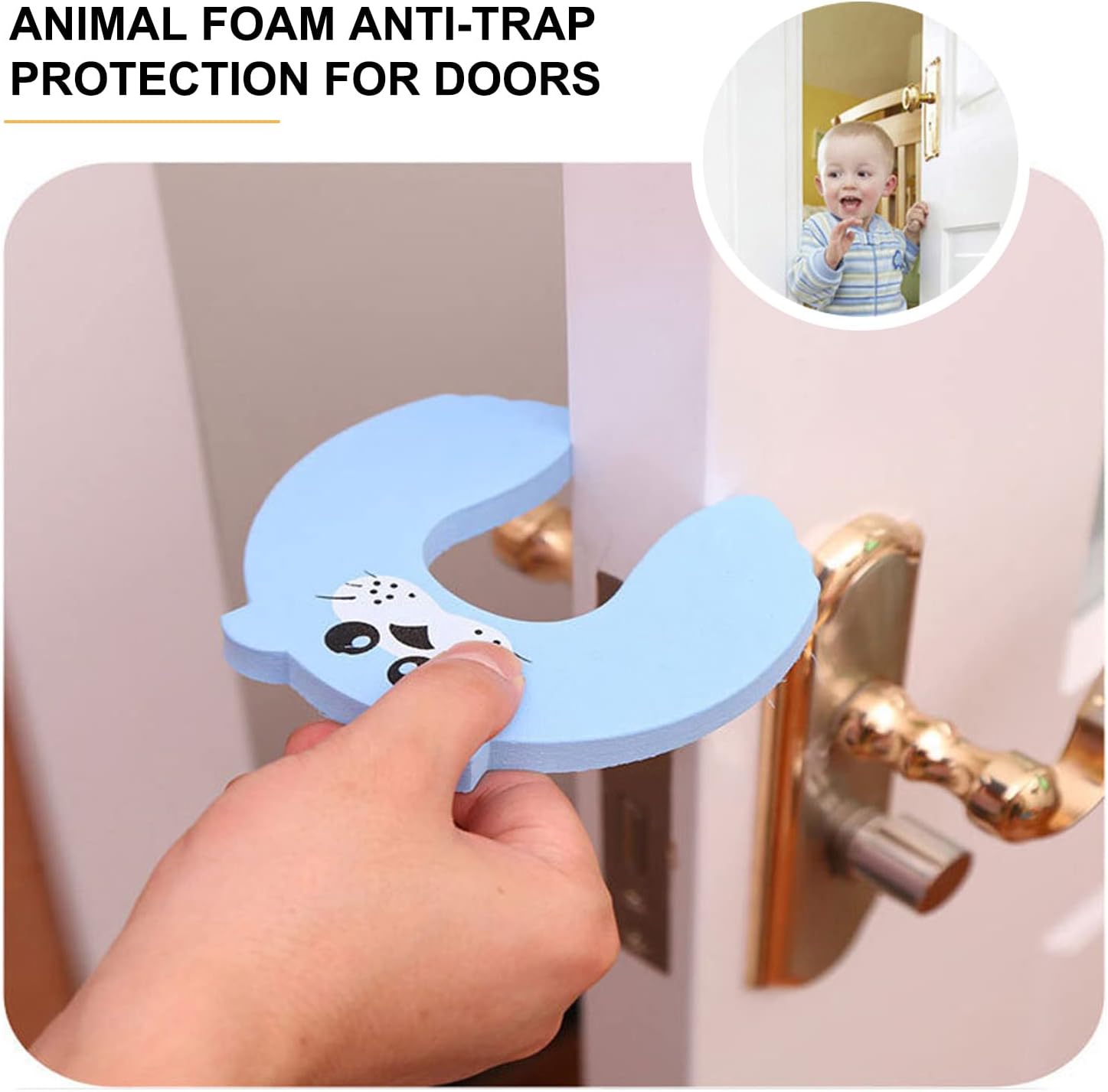 8 Pieces Finger Pinch Guard, Animal Foam Finger Protector for ...