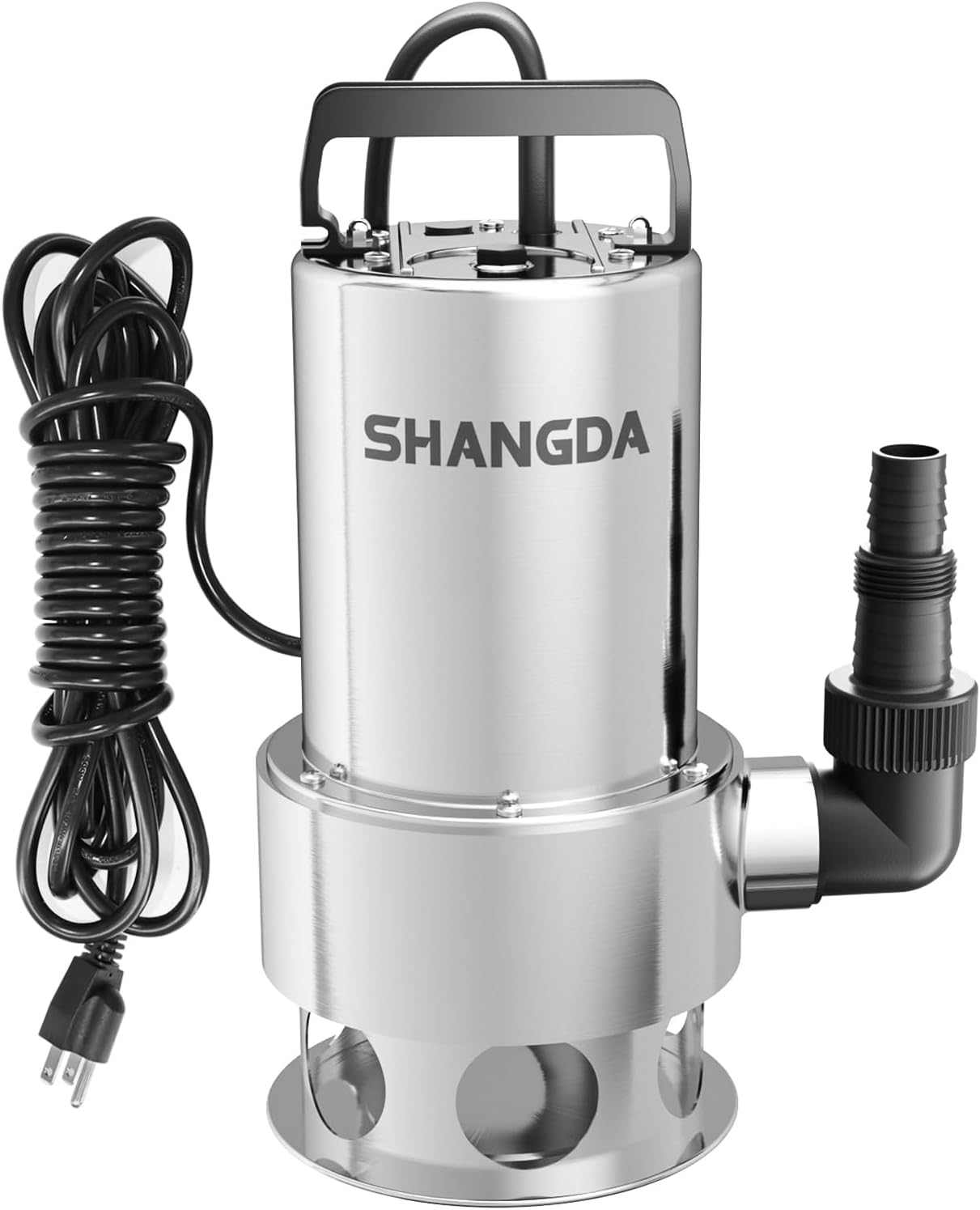 SHANGDA Sump Pump Submersible 1.6HP Dirty/Clean Water Removal Pump ...