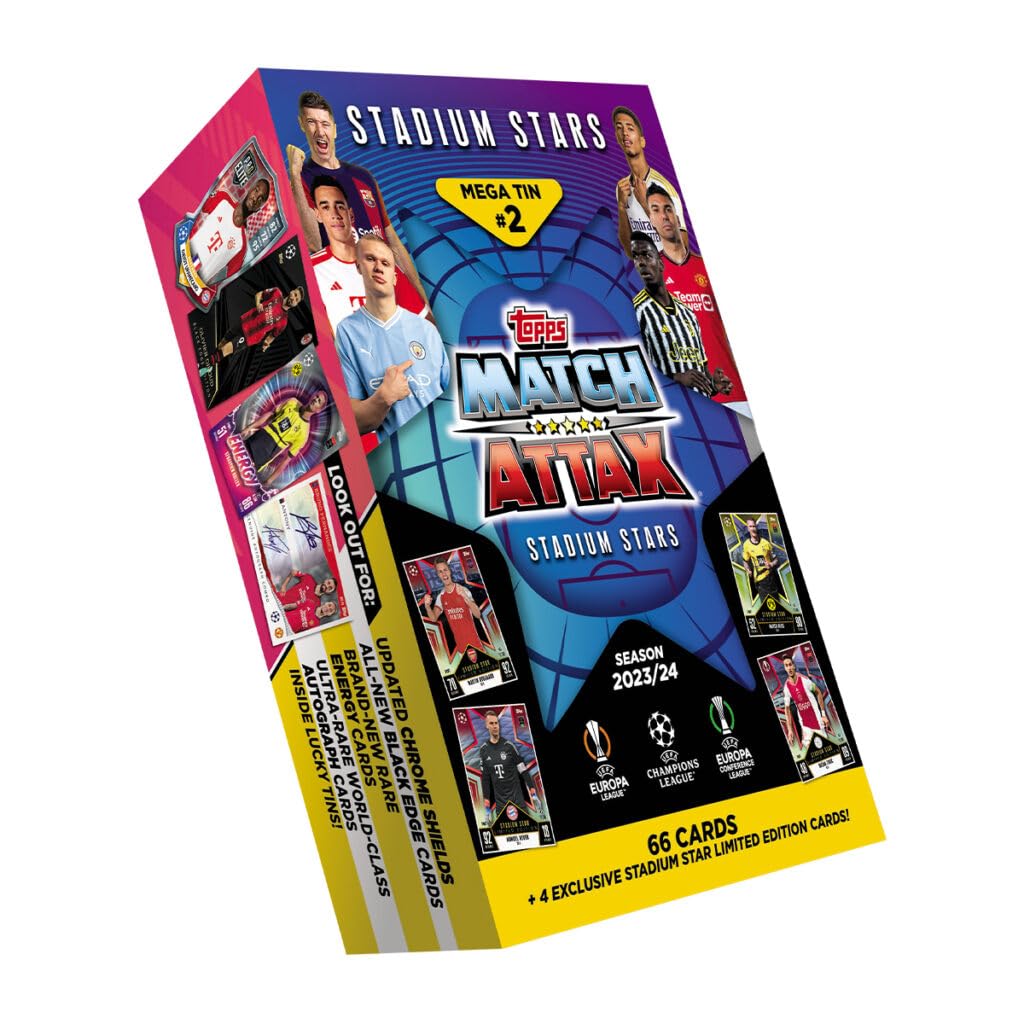 Snapklik.com : Match Attax 23/24 - Mega Random Tin - Contains 66 Match ...