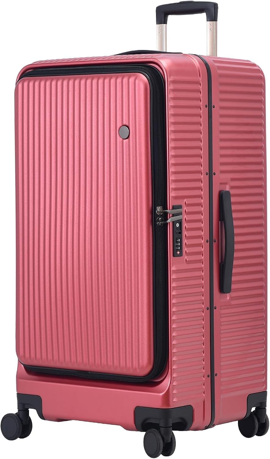Amazon.com: Kaleenie 29 Inch Aluminum Checked Luggage with Side Opening ...