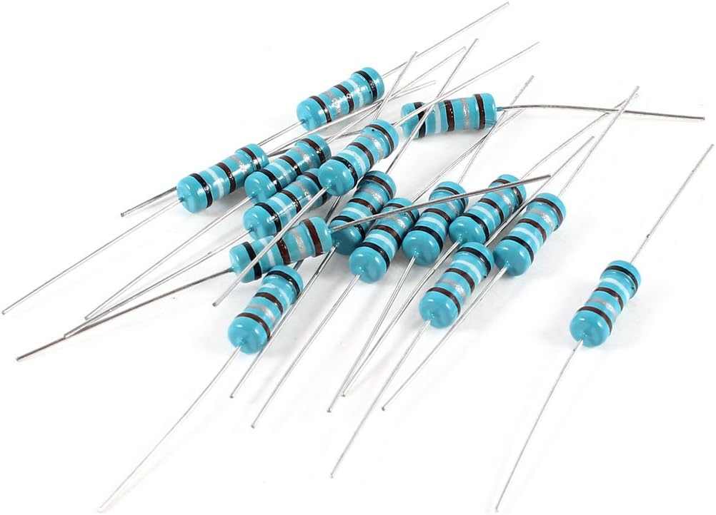 Amazon.com: Aexit 15 Pcs Fixed Resistors axia-l Lead 1% Tolerance Metal ...