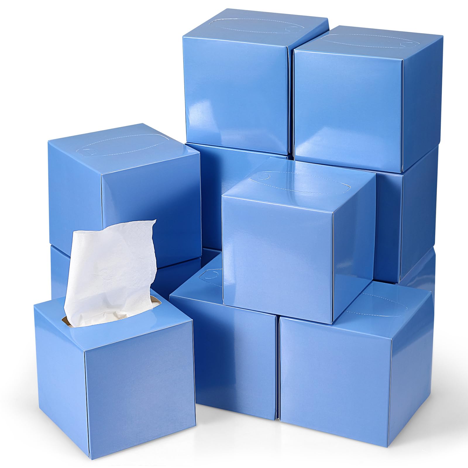 Amazon.com: Yeaqee 12 Pack Tissues Cube Boxes 3.94x3.94x3.94 Inches ...