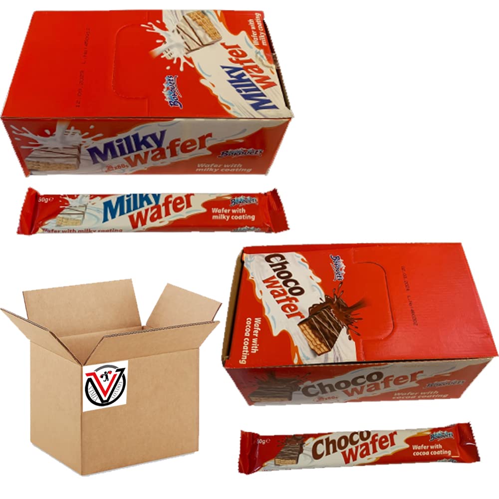 Buy Milky, Choco Wafers 60g - Milk & Cocoa Coating Bars | Pick Any ...