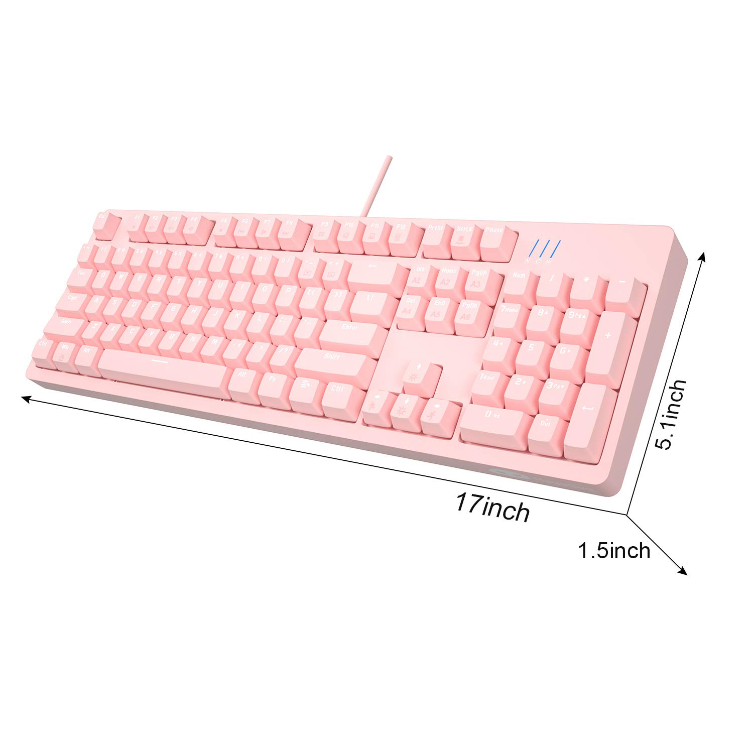Buy Mechanical Pink Gaming Keyboard£¬Magegee MK-Armor LED Rainbow ...