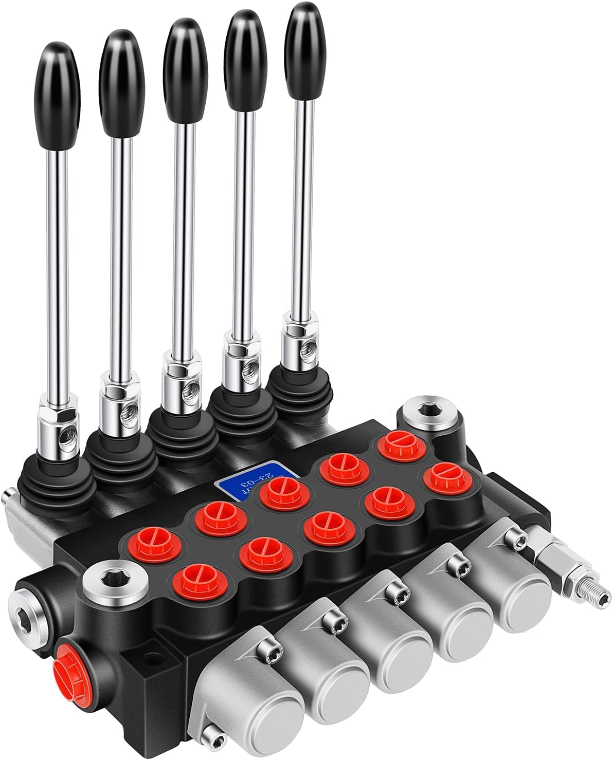 Buy FAHKNS 5 Spool 15 GPM Hydraulic Flow Control Valve 3600 PSI SAE ...