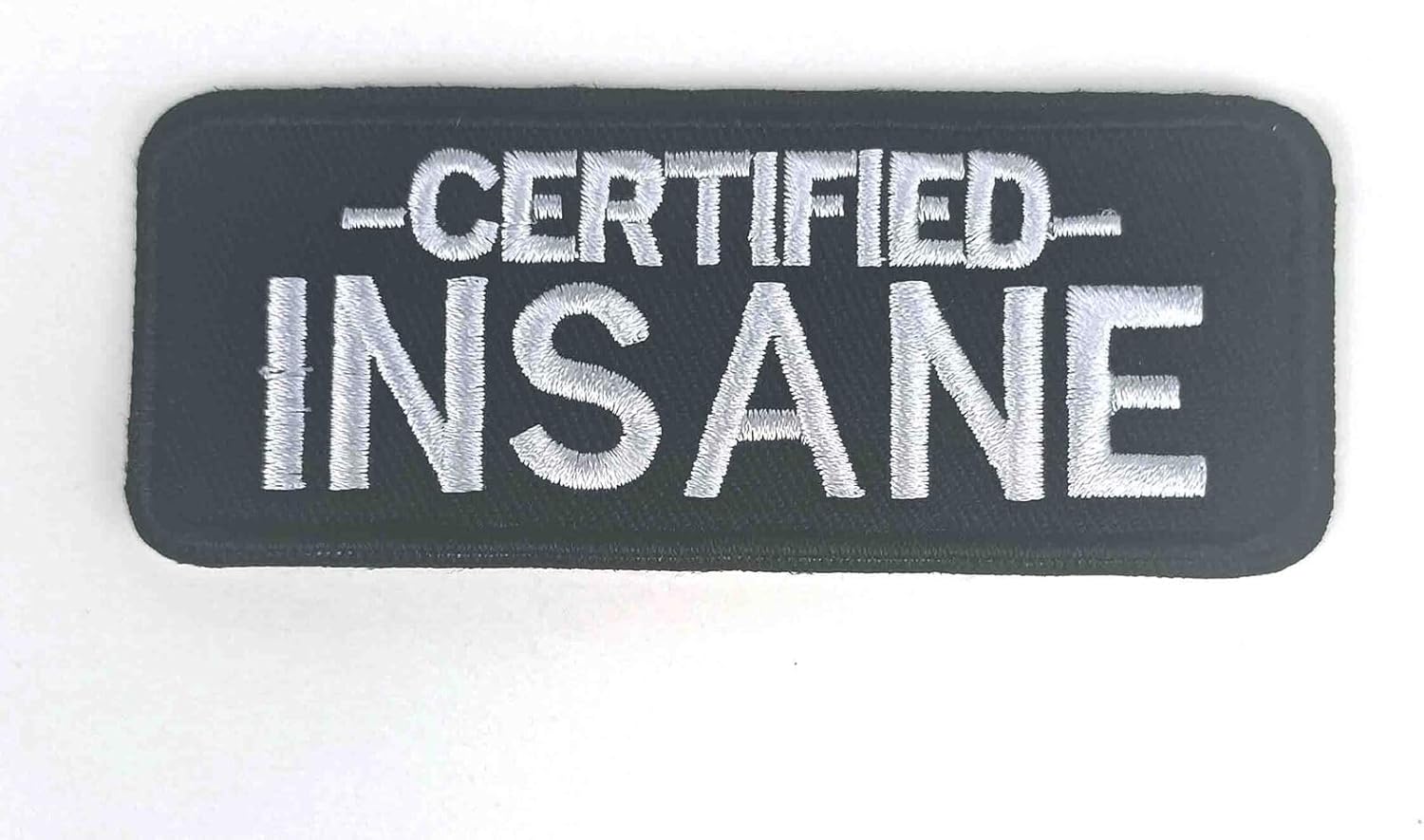 Amazon.com: Certified Insane Embroidered Iron on Sew on Patch Badge