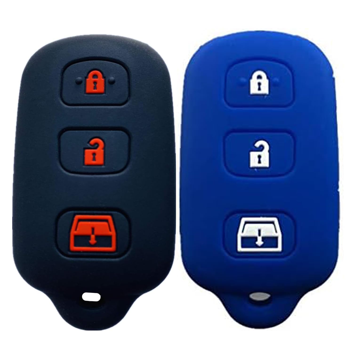 Amazon.com: Key Fob Cover for 4Runner Sequoia: 4 Buttons Key Fob Case ...