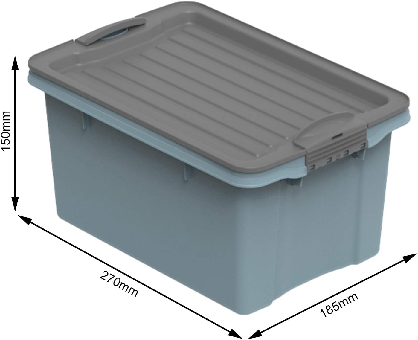 Rotho, Compact, Storage box 4.5 l with lid A5, Plastic (PP recycled ...
