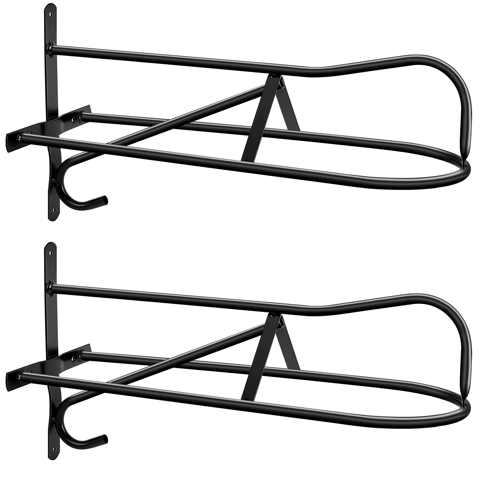 Amazon.com: Buryeah 2 Sets Saddle Rack Saddle Stand Wall Mounted Saddle ...