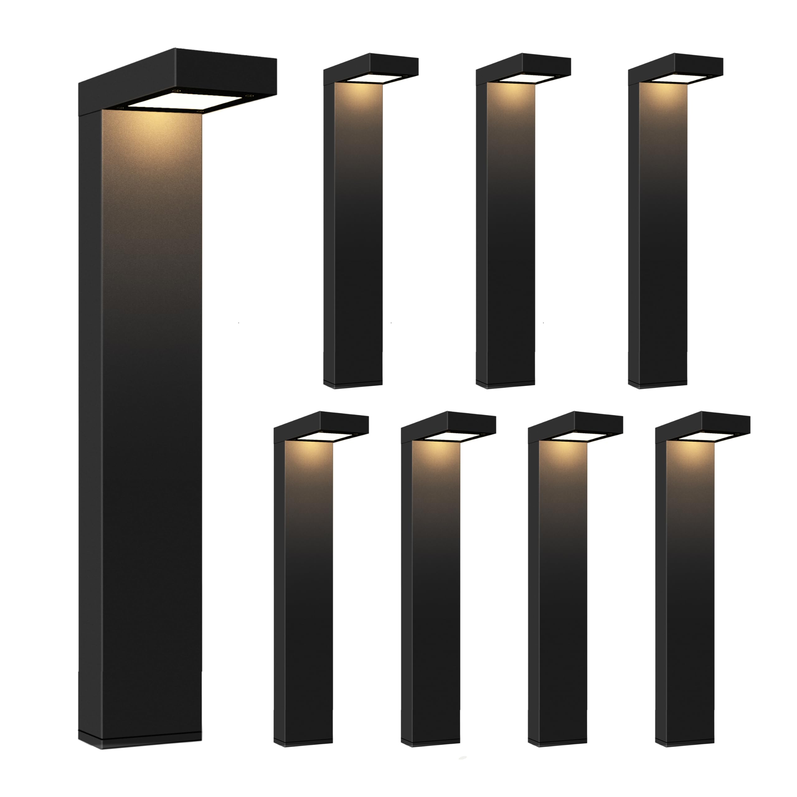 GKOLED 8-Pack Low Voltage Landscape Pathway Light Fixture, 9-15V AC/DC ...