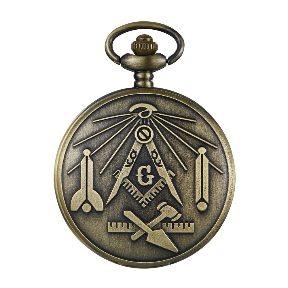 Buy TiongMen's Pocket & Fob Watches Steampunk Quartz Pocket Watch ...