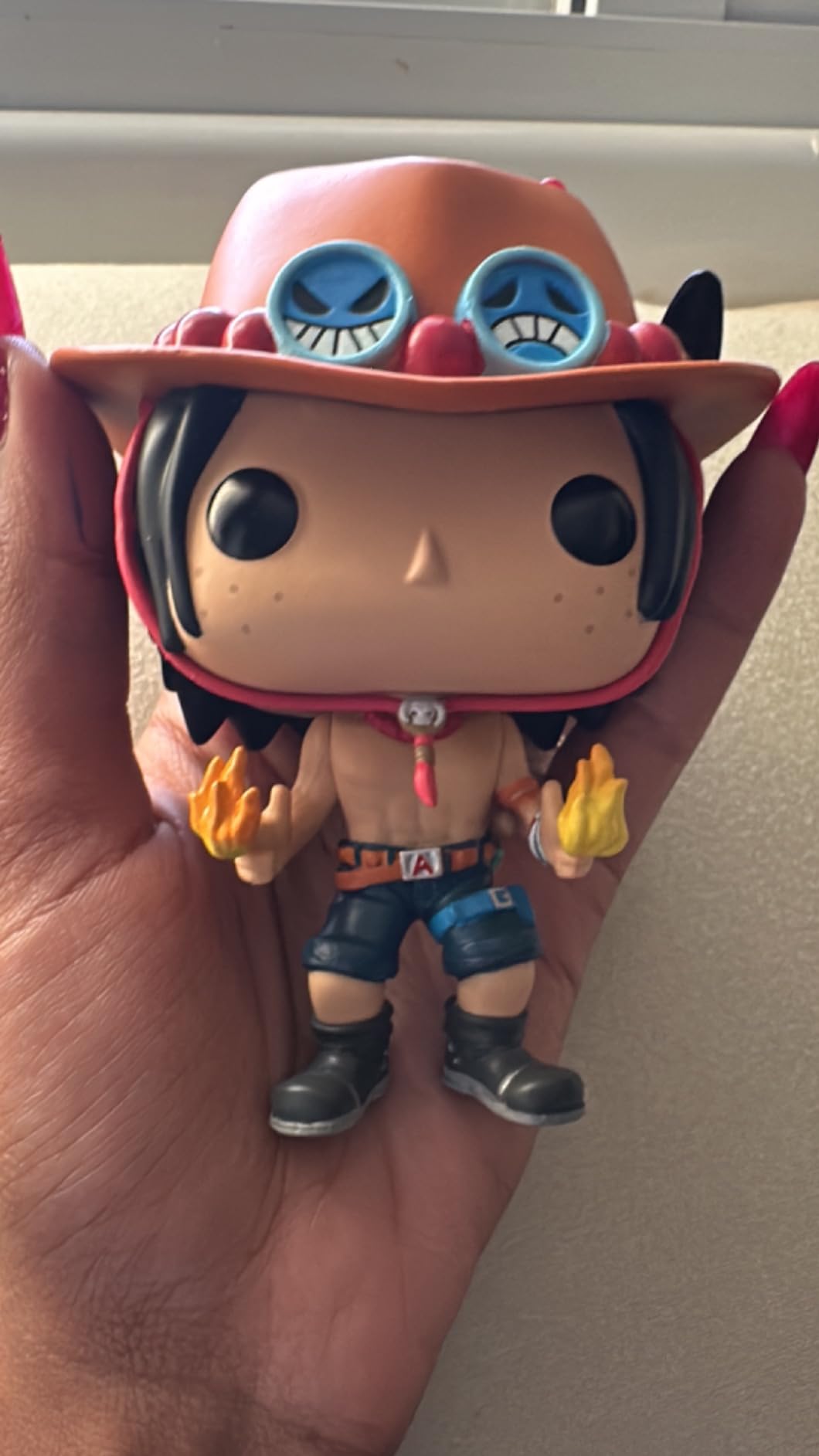 Amazon.com: Funko POP Anime: One Piece Portgas D. Ace Action Figure ...