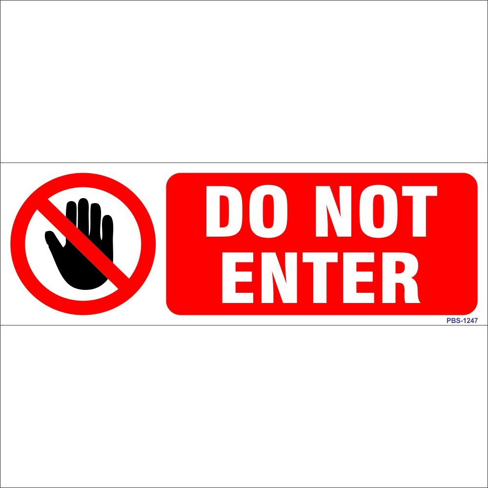 Amazing sign Board Do Not Enter sign Board (Red - 4 Nos) : Amazon.in ...