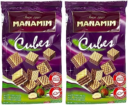 Amazon.com: Galil Manamim Wafer Cubes Pack of 2 (7.05 Ounce) Vegan ...