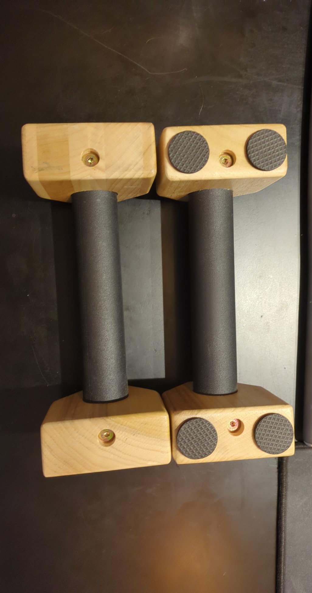 Navaris Wooden Parallettes - Wood Calisthenics Equipment for Gymnastics ...