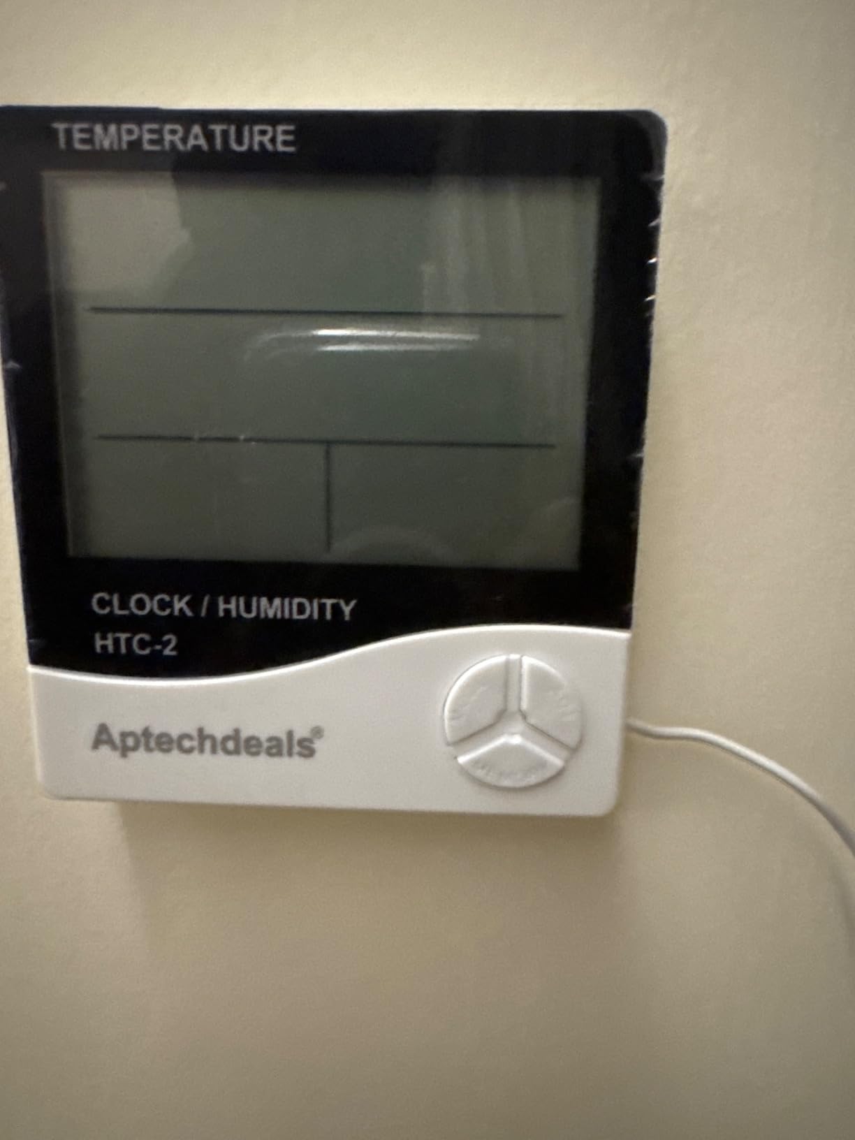 HTC-2 Digital LCD Temperature Thermometer Humidity Meter Clock ...