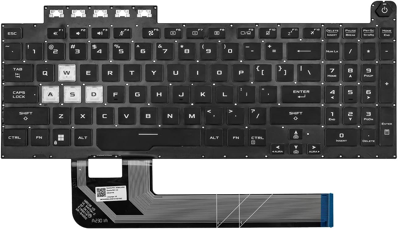 Amazon.com: Replacement Keyboard for Asus TUF Gaming A15 F15 FX506 ...