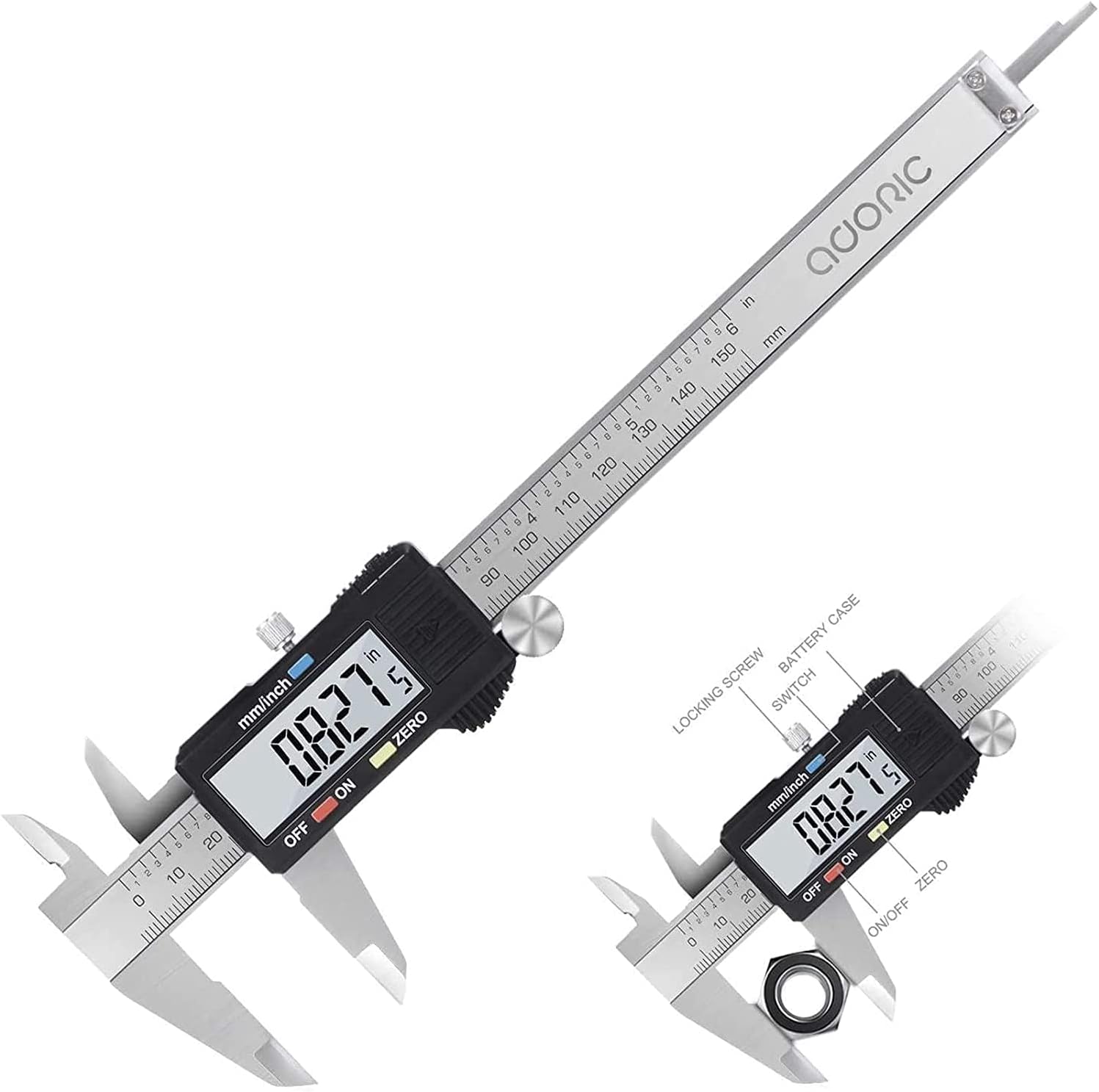 Draper 80859 Dual Reading Digital Vernier Caliper, 150mm : Amazon.co.uk ...