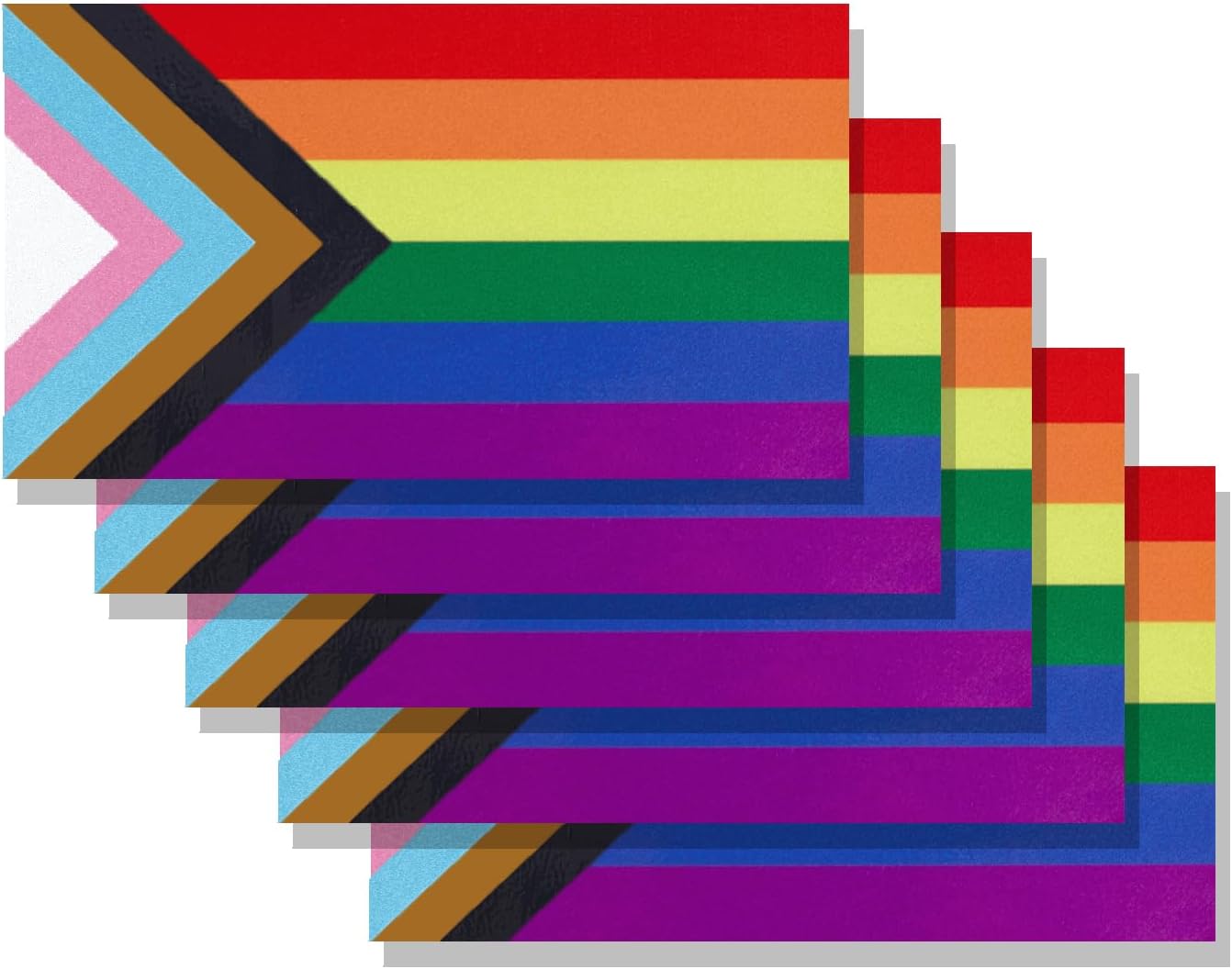 Amazon.com - vpisun Progress Pride Rainbow Flag Vinyl Decal - Tactical ...