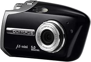 Olympus Mju Mini S Digital Camera Enamel Black [5MP, 2 x Optical Zoom ...