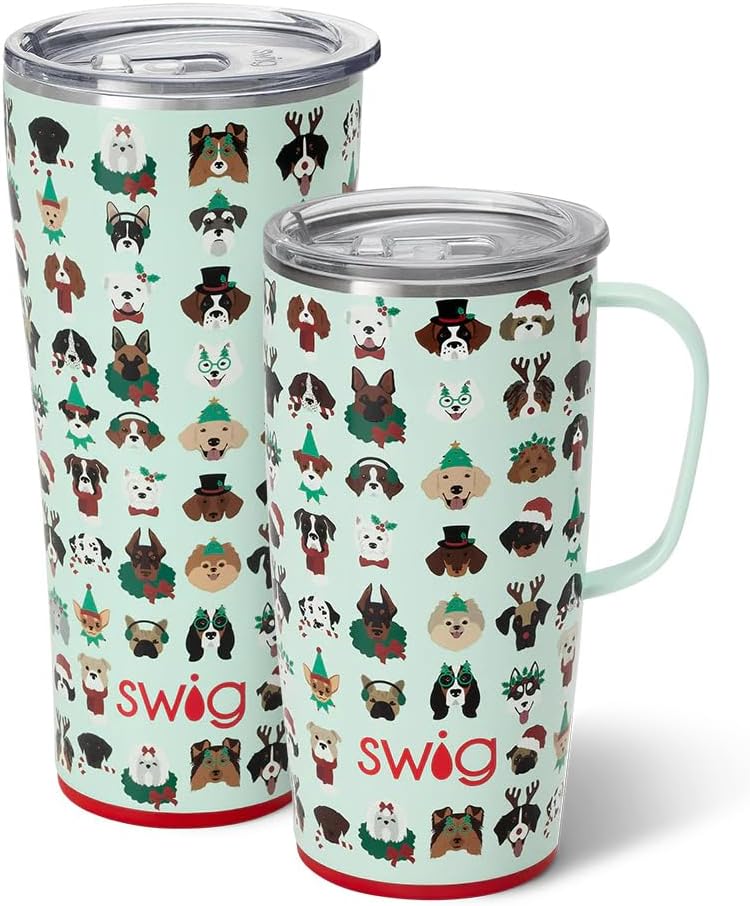Amazon.com | Swig Life Happy Howlidays XL Set | 22oz Travel Mug with ...