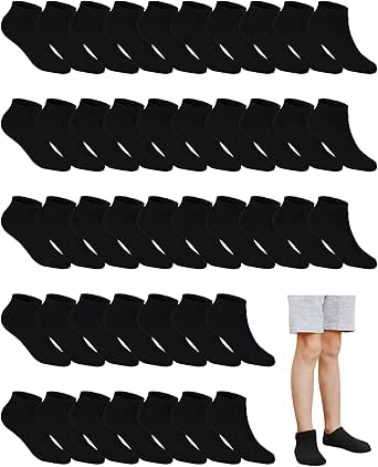 Amazon.com: Giegxin 50 Pairs Small Socks Bulk Little Socks Low Cut ...