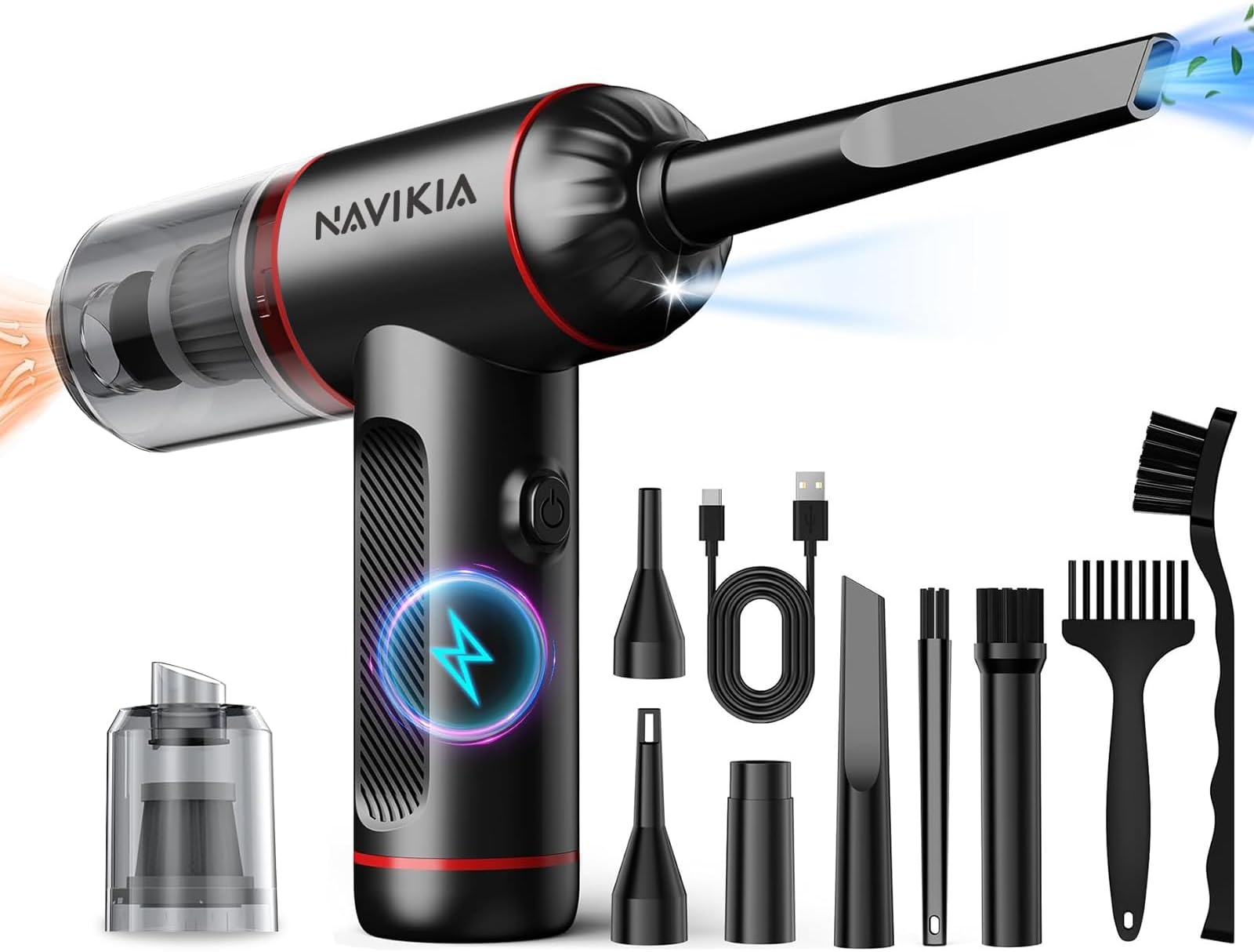 Amazon.com - helloleiboo Mini Vacuum Cleaner 6000PA Hand Vacuum ...