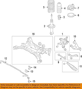Amazon.com: Genuine Subaru Parts - Rub Bush Stab R D13 (20464CA010 ...