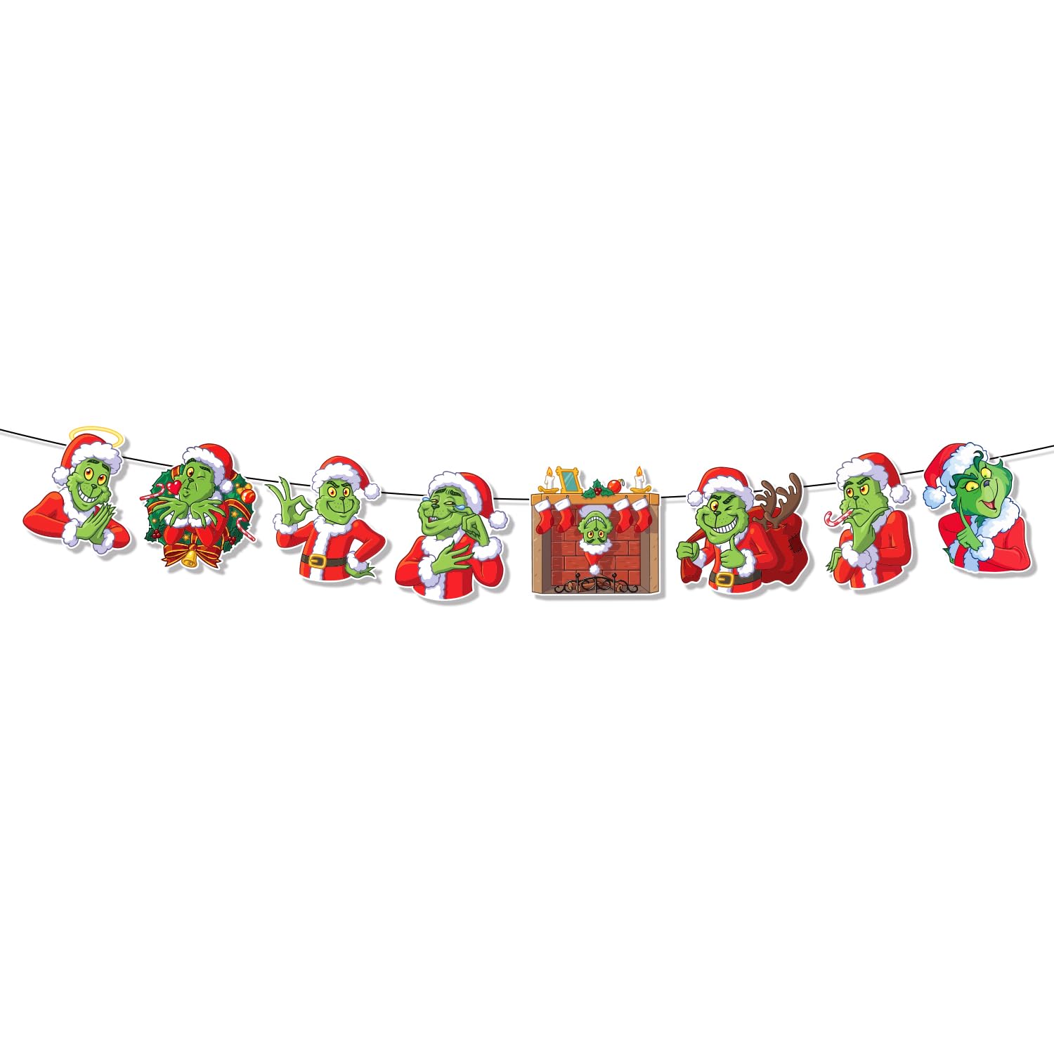 Grinch Christmas Banner for Baby shower Decorations Grinch Birthday ...