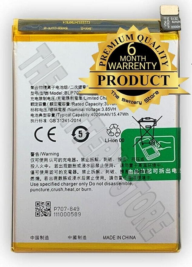 THE BATTERY STORE® Original BLP707 Battery for Oppo F11 / CPH1913 ...